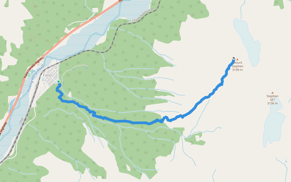 Mount Stephen Route Hiking Trail - Field, British Columbia | Pacer