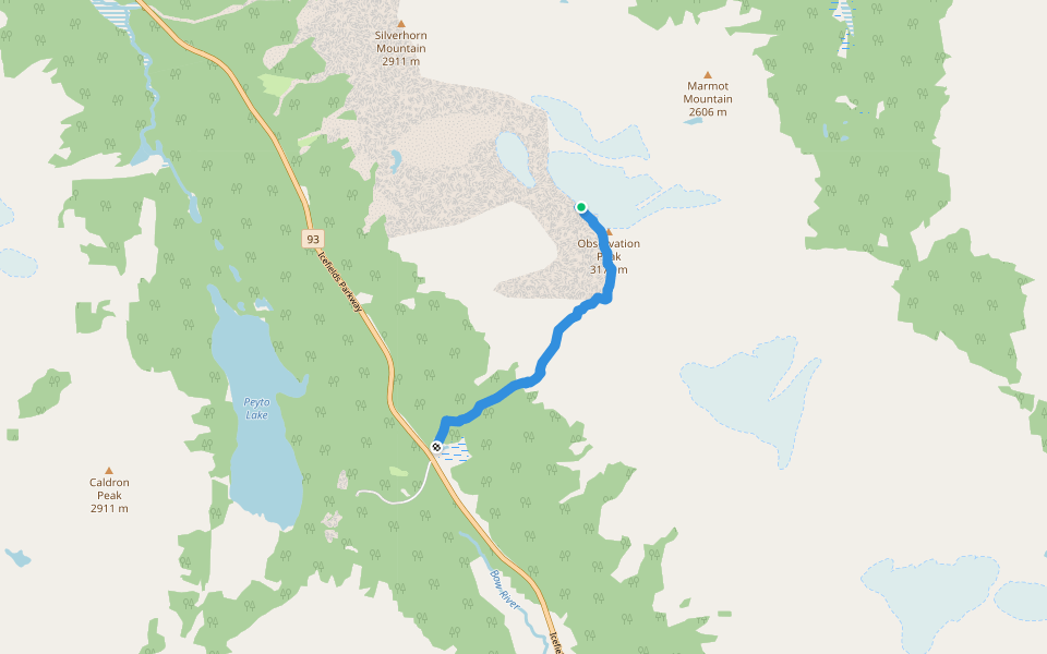 Observation Peak Route Hiking Trail - Alberta | Pacer