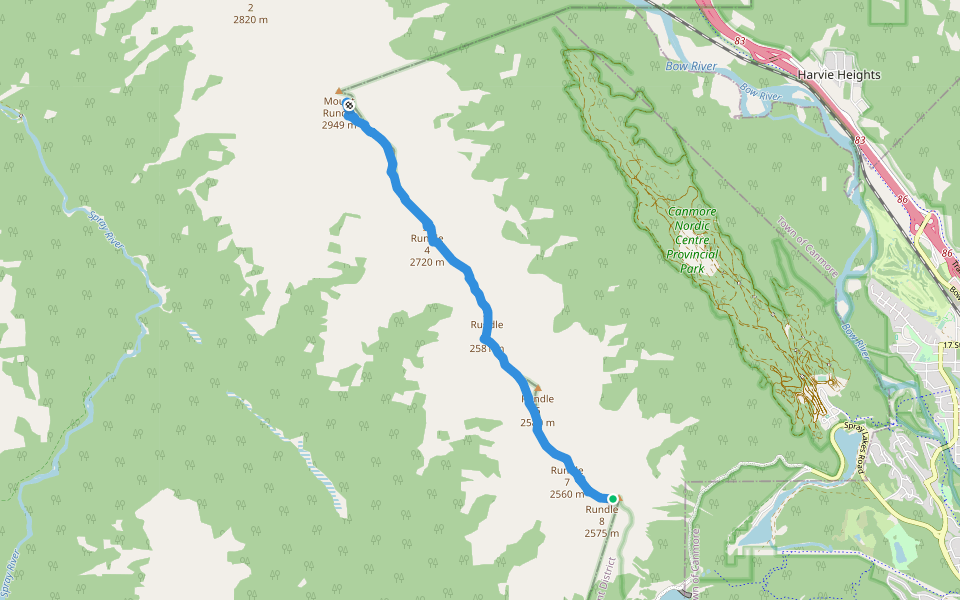 Mount Rundle Traverse Route Trail - Canmore, Alberta | Pacer