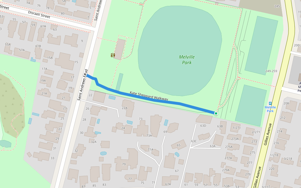 Kate Sheppard Walkway in Auckland | Walking Map