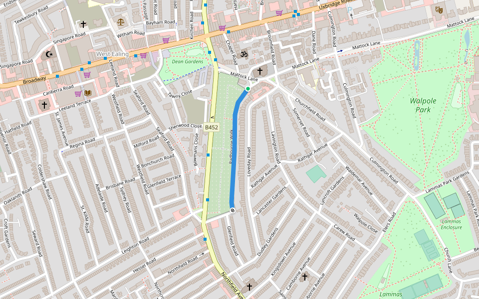 Radbourne Walk in England | Walking Map