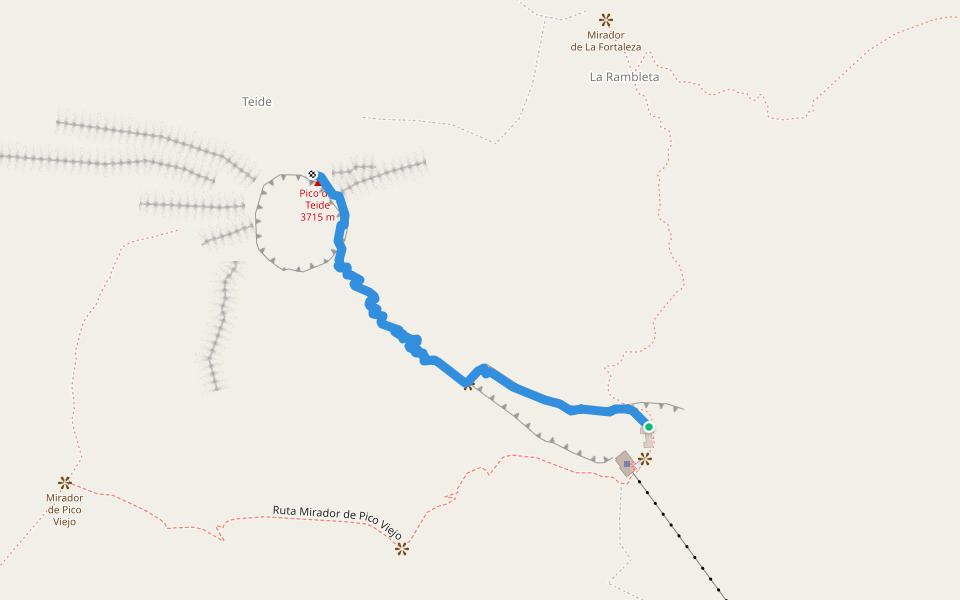 Telesforo Bravo Trail in Canarias | Walking Map