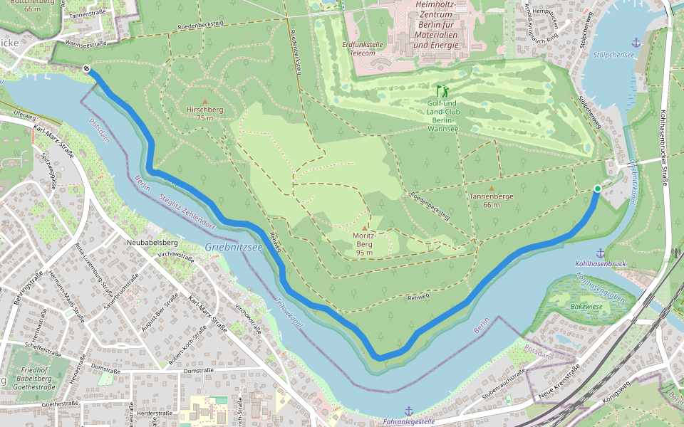 Griebnitzseepromenade Hiking Trail - Berlin | Pacer