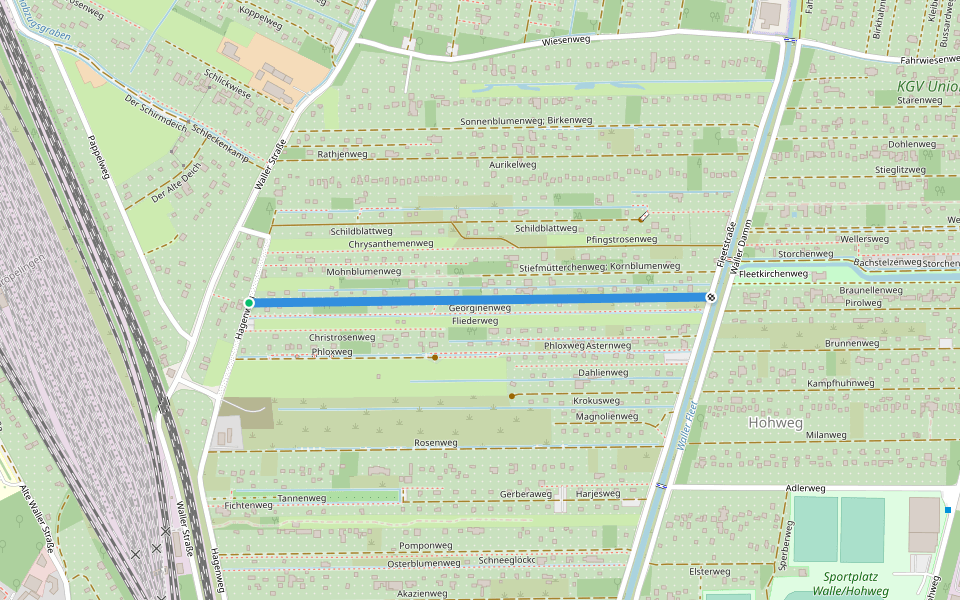 Georginenweg Walking And Running Trail - Bremen | Pacer