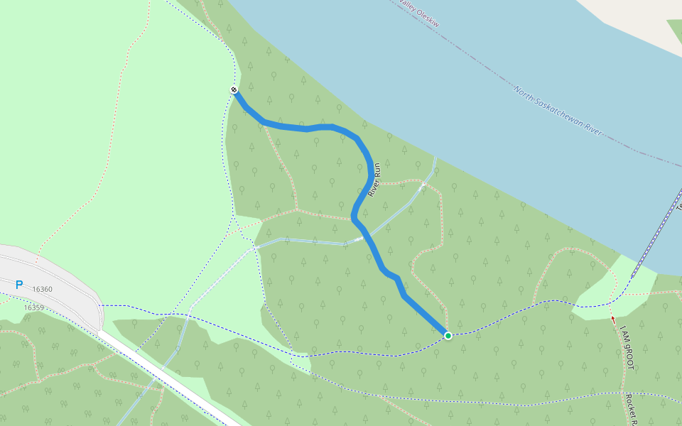 River Run in Alberta | Walking Map