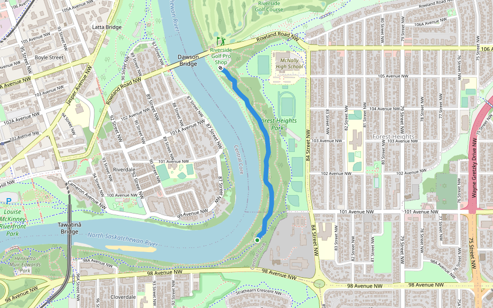 Forest Heights Access Hiking Trail - Edmonton, Alberta | Pacer