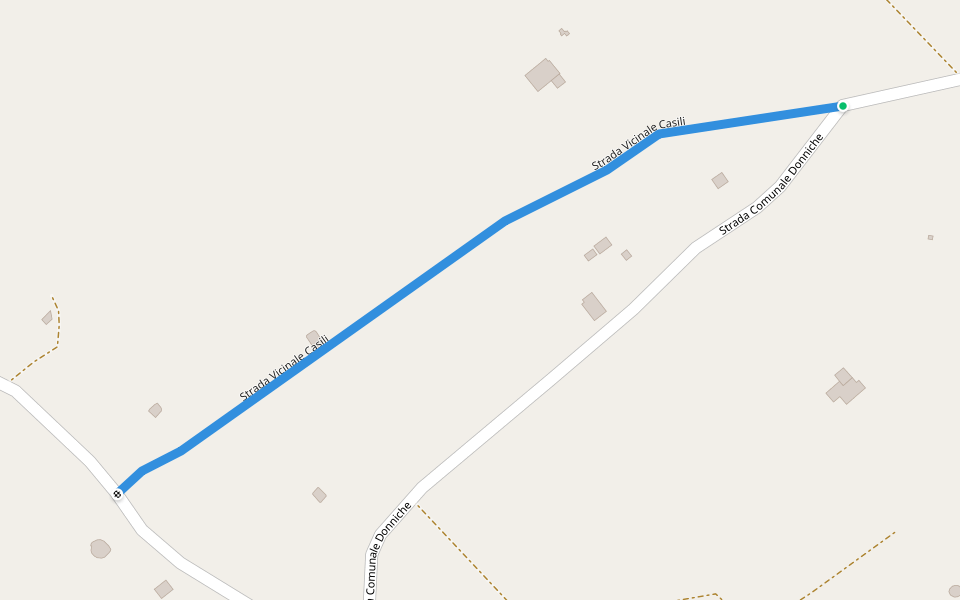 Vicinale Casili Road | Walking Map