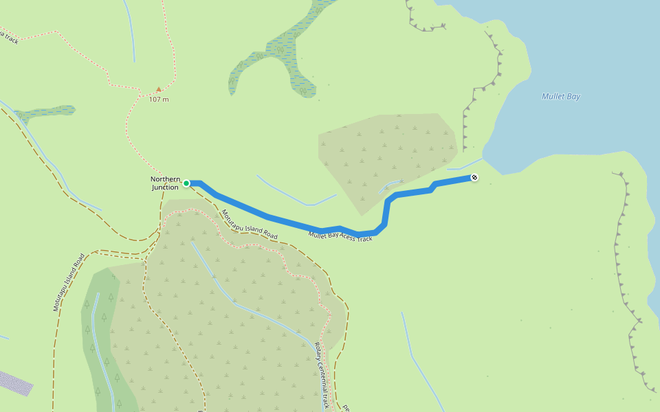 Mullet Bay Acess Track in Auckland | Walking Map