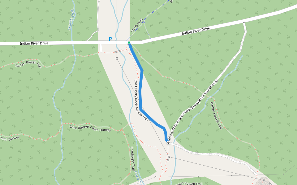 Old Quarry Rock Access Trail in British Columbia | Walking Map