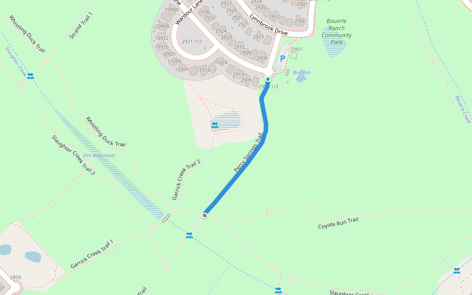 Percy Springs Trail in Texas | Walking Map