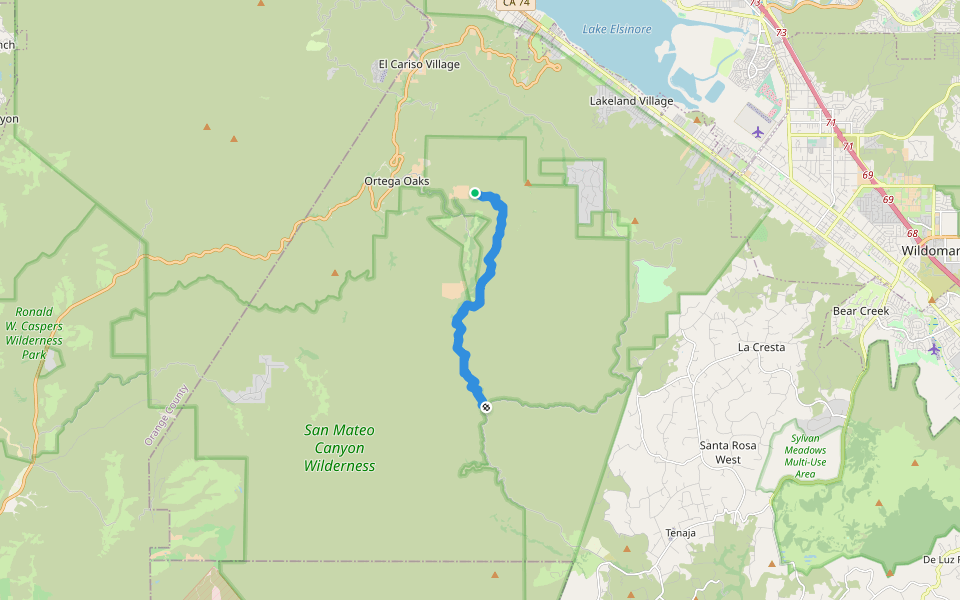Tenaja Falls Trail Hiking - Murrieta, California | Pacer