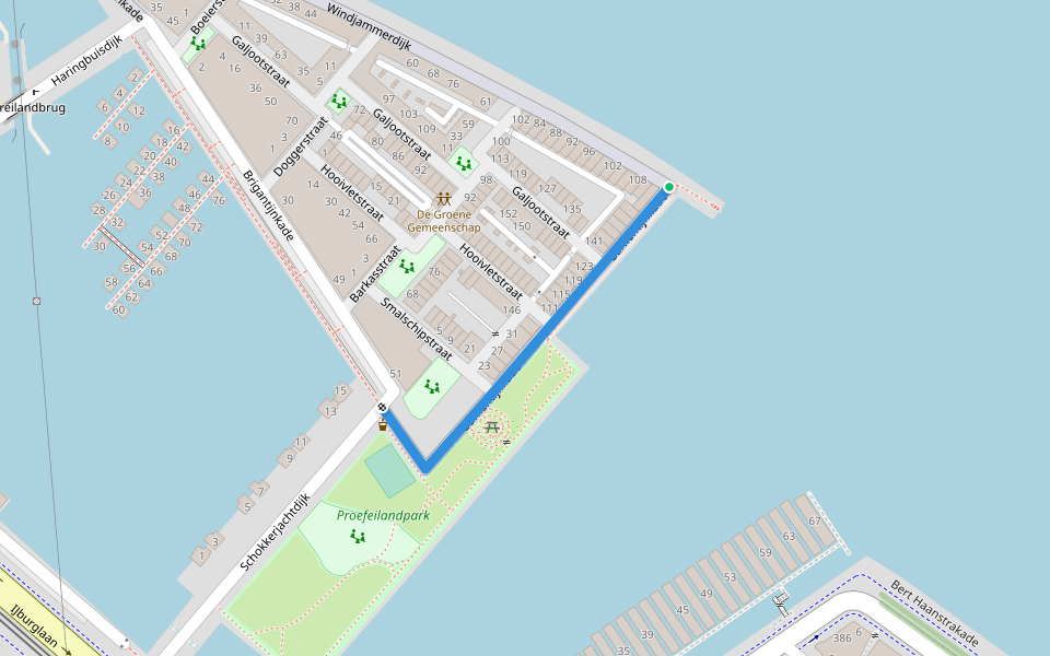Barkentijnkade in Noord-Holland | Walking Map
