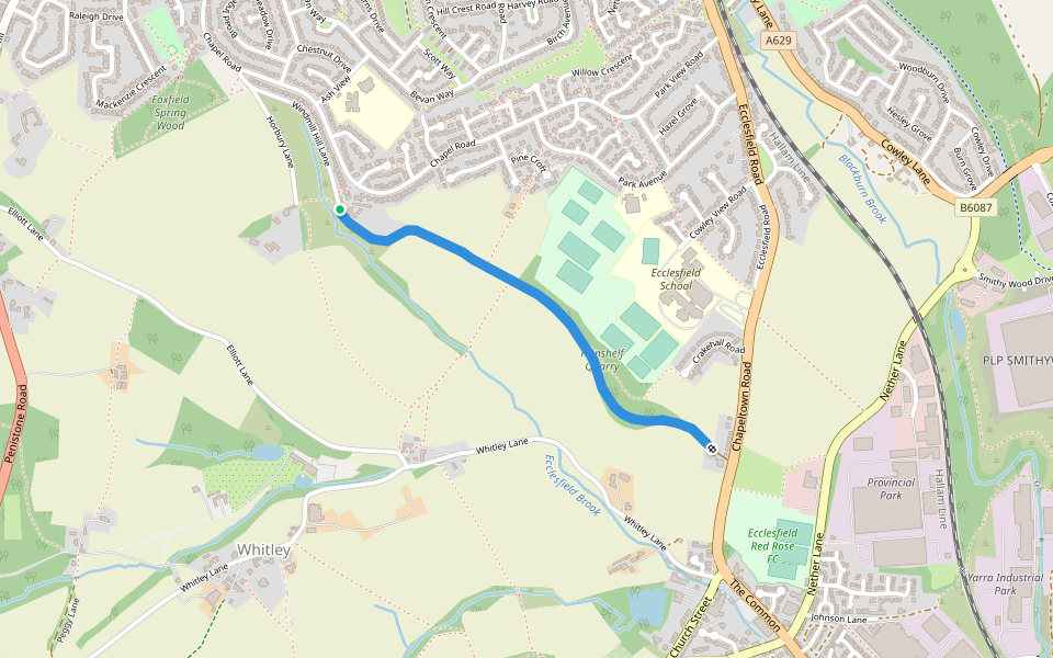 Windmill Hill Lane Hiking Trail - Sheffield, England | Pacer