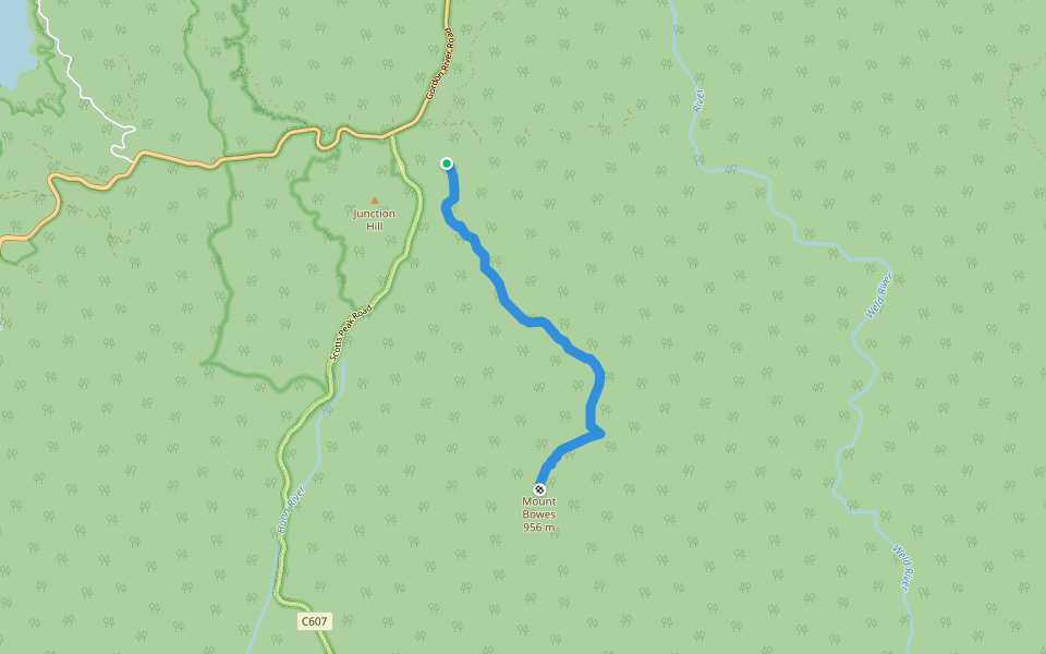 Mount Bowes Track in Tasmania | Walking Map