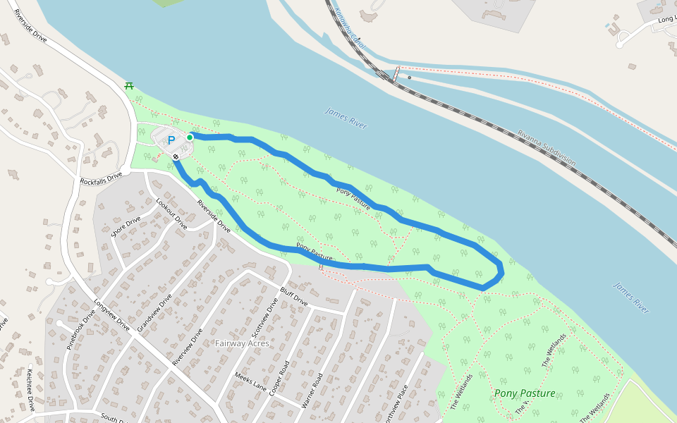 Pony Pasture in Virginia | Walking Map