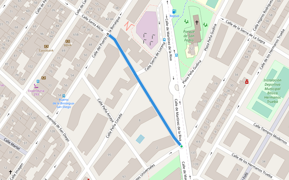 Sierra de Antequera Street in Comunidad de Madrid | Walking Map