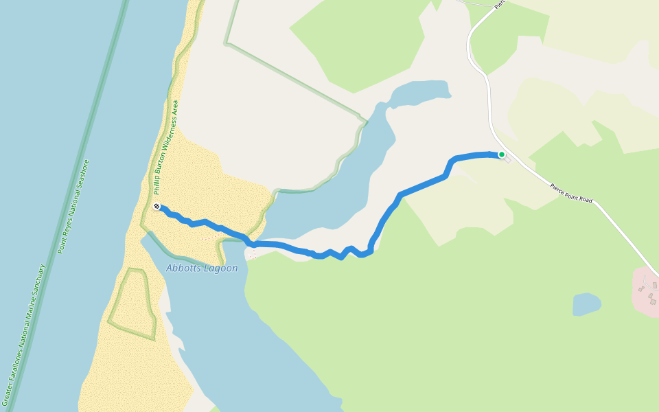 Abbotts Lagoon Trail in California | Walking Map