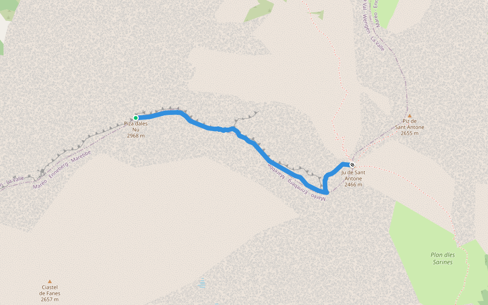 Nine via ferrata | Walking Map