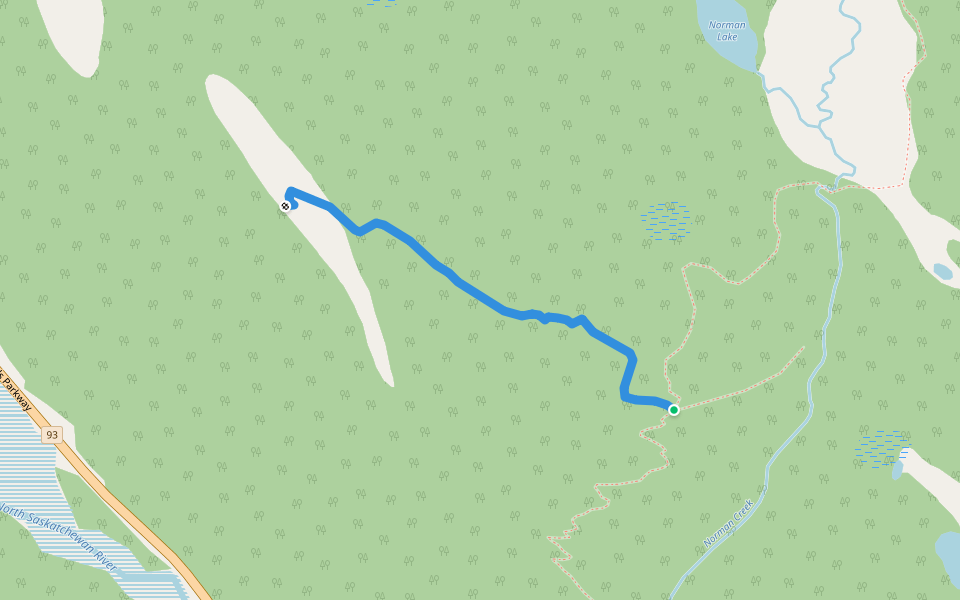 Sunset Lookout Trail in Alberta | Walking Map