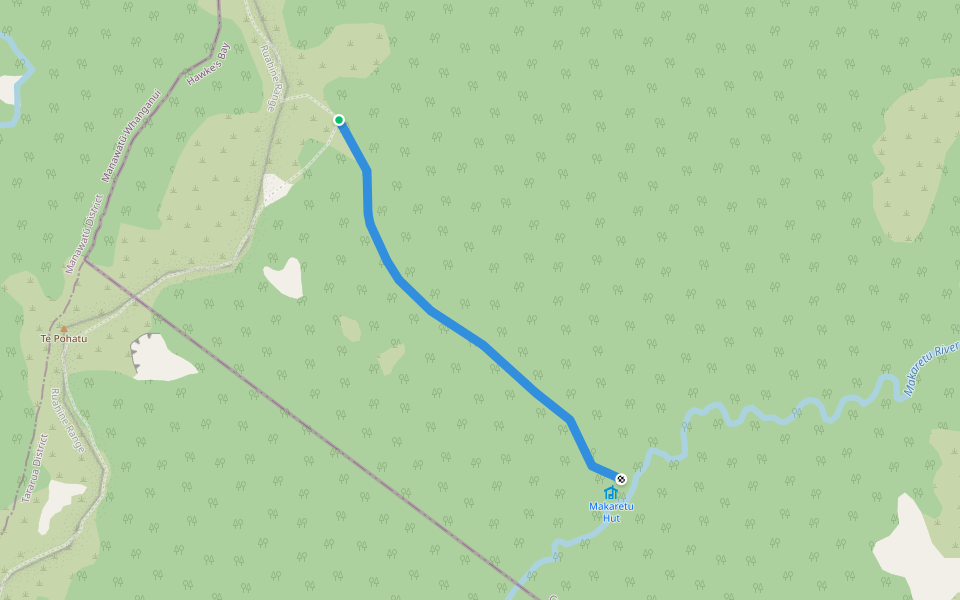 Longview/makaretu Hut Tk - Northern Tk J in Hawke's Bay | Walking Map