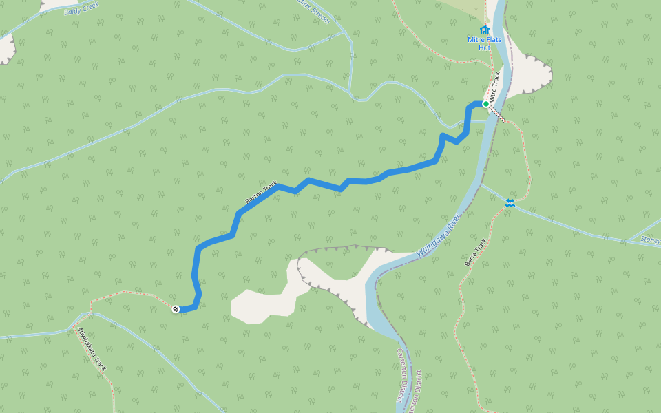 Barton Track in Wellington | Walking Map