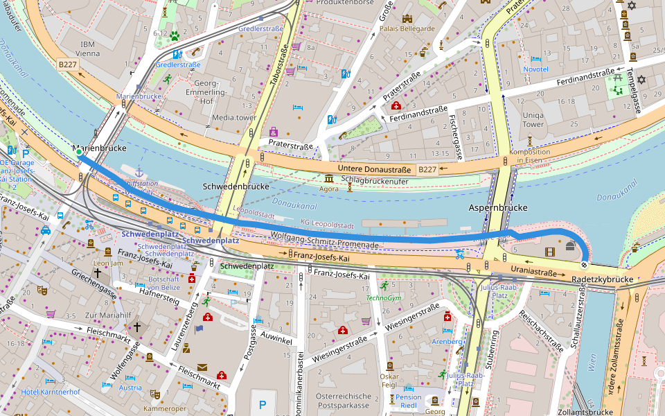 Wolfgang-Schmitz-Promenade Walking And Running Trail - Wien | Pacer