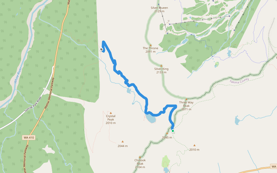 Crystal Lakes Trail in Washington | Walking Map