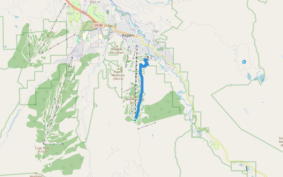 Ute Trail in Colorado | Walking Map