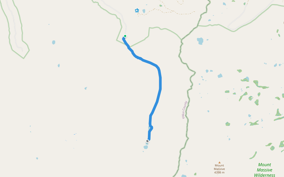 Frying Pan Lakes in Colorado | Walking Map