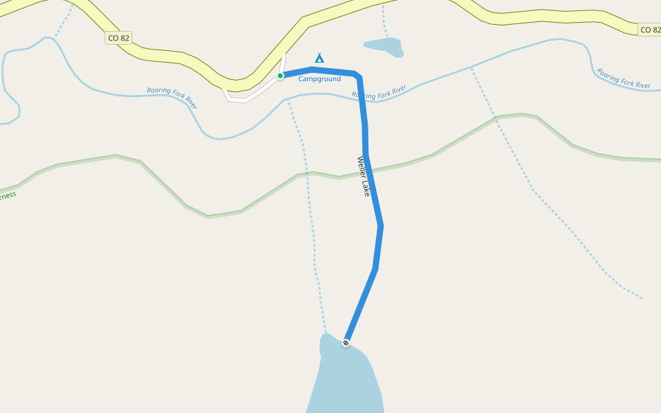 Weller Lake in Colorado | Walking Map