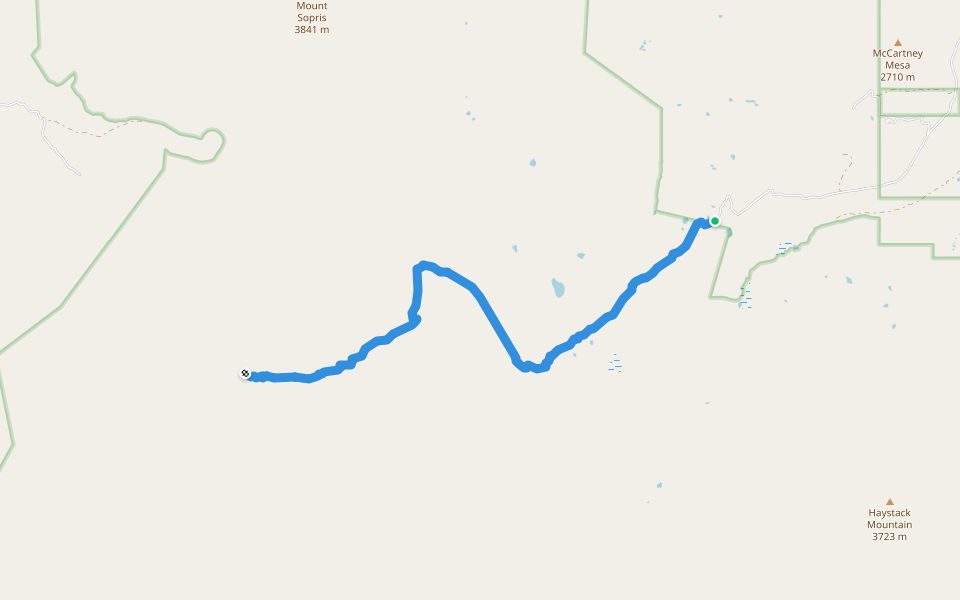 Hell Roaring Trail in Colorado | Walking Map
