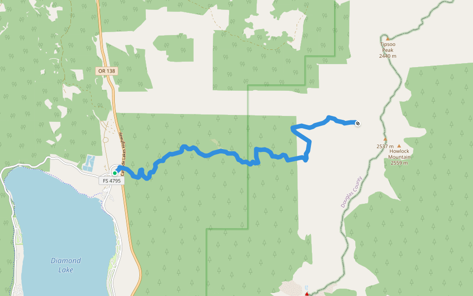 Howlock Mountain Trail #1448 Hiking - Diamond Lake, Oregon | Pacer