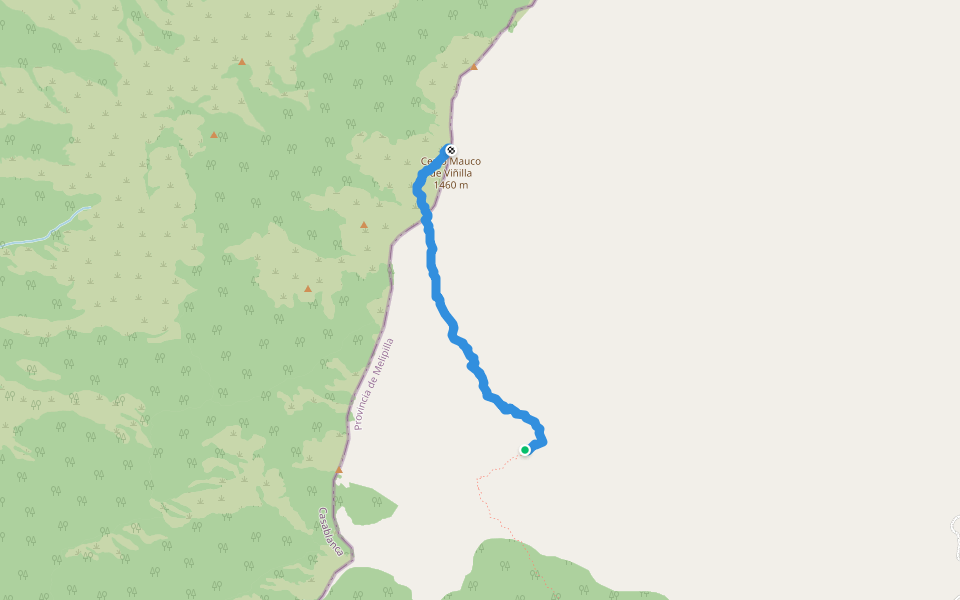 Cerro El Mauco summit trail Hiking - Santiago Metropolitan Region | Pacer