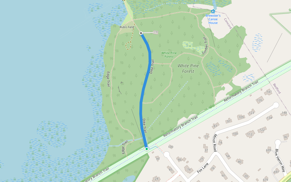 Dike Trail Walking and Running - Concord, Massachusetts | Pacer