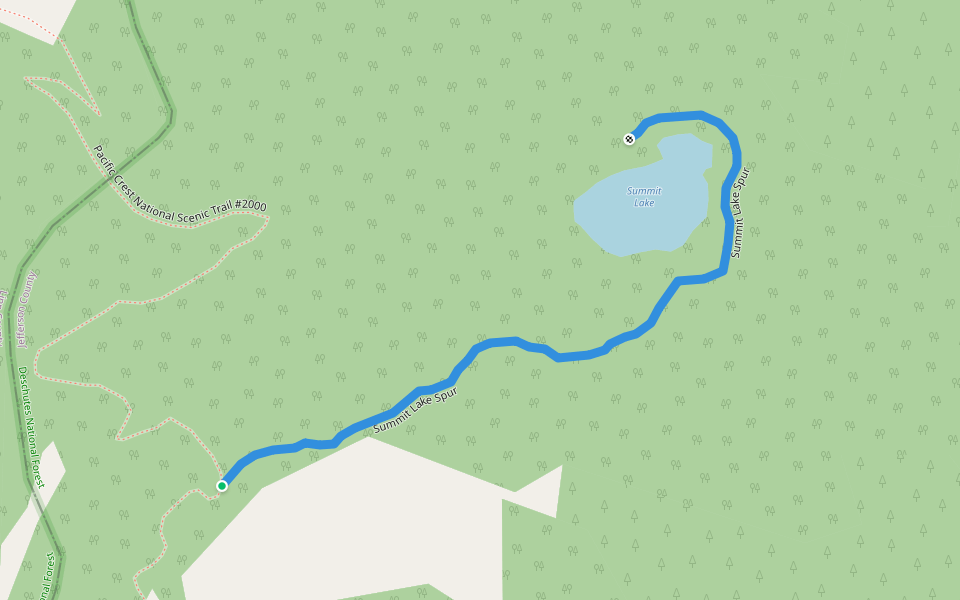 Summit Lake Spur in Oregon | Walking Map