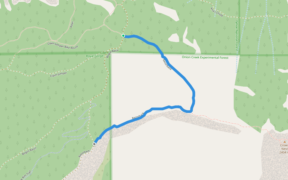 Razorback in California | Walking Map