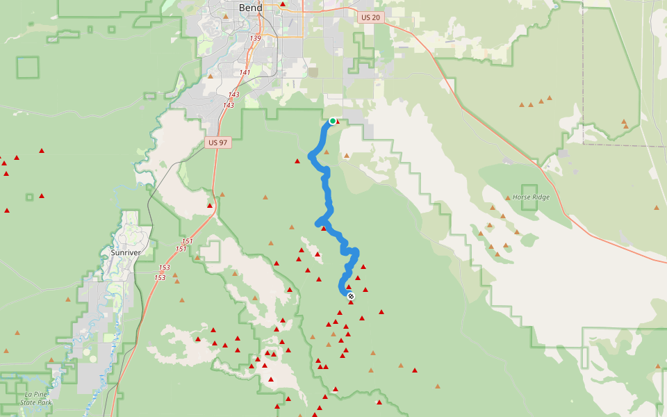 Swamp Wells Trail Number 61 in Oregon | Walking Map