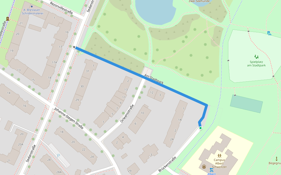 At the city park in Berlin | Walking Map