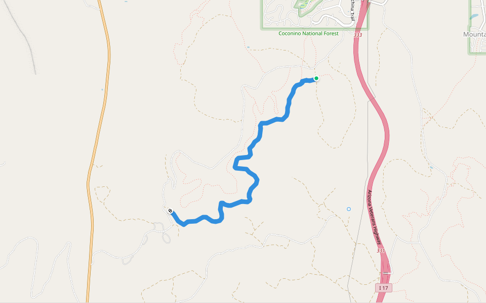 Kelly Pocket in Arizona | Walking Map