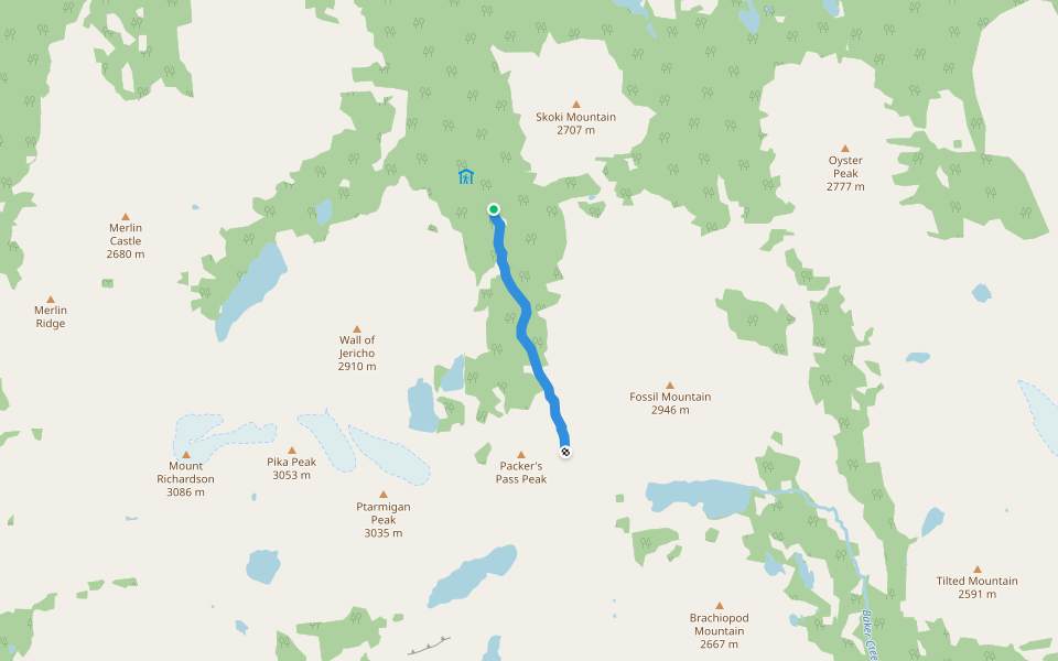 Skoki Route in Alberta | Walking Map