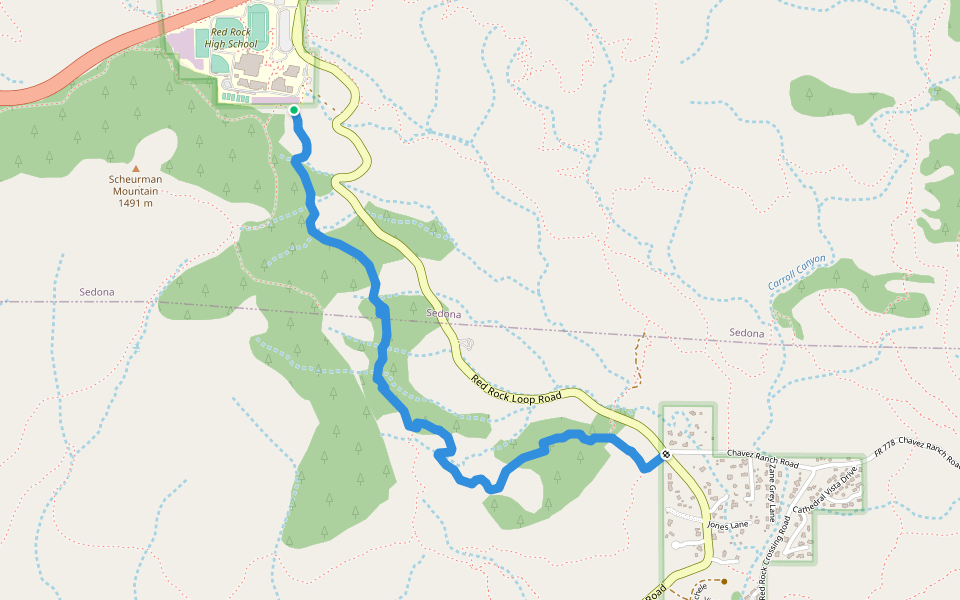 Scorpion Trail in Arizona | Walking Map