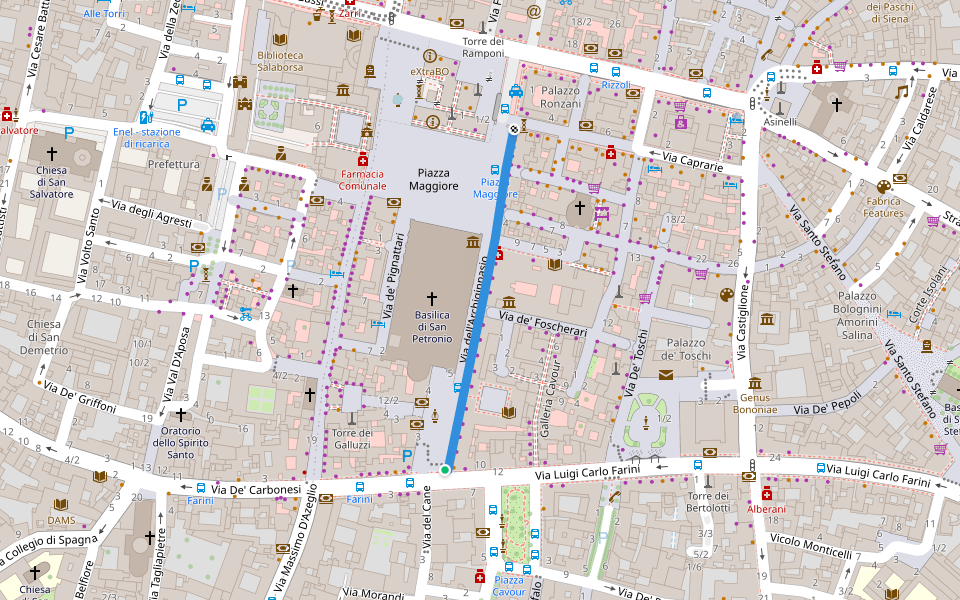 Pavaglione Portico in Emilia-Romagna | Walking Map
