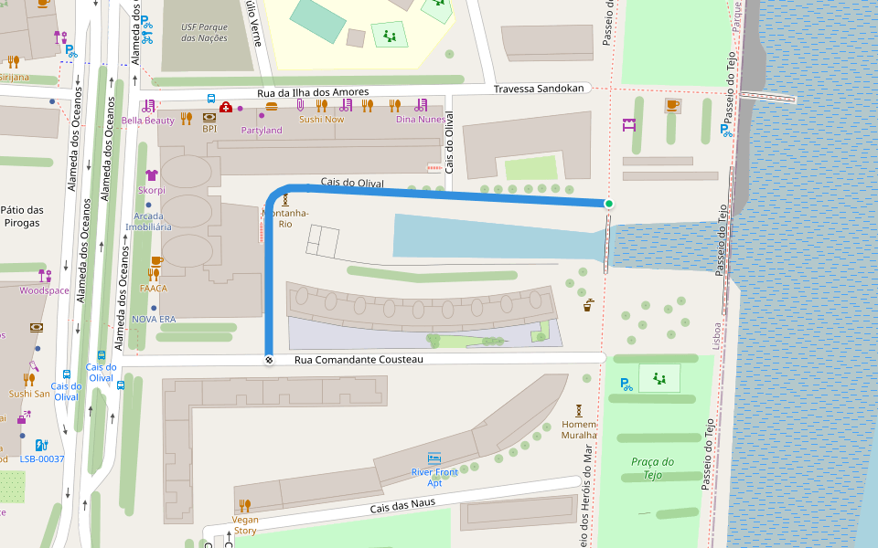 Olival Pier in Lisboa | Walking Map