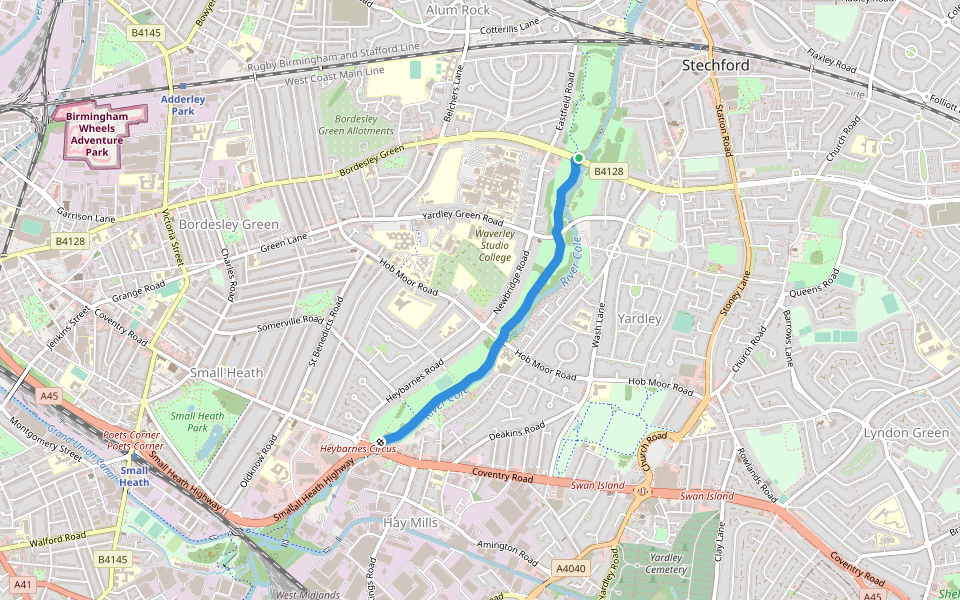 Cole Valley Route in England | Walking Map