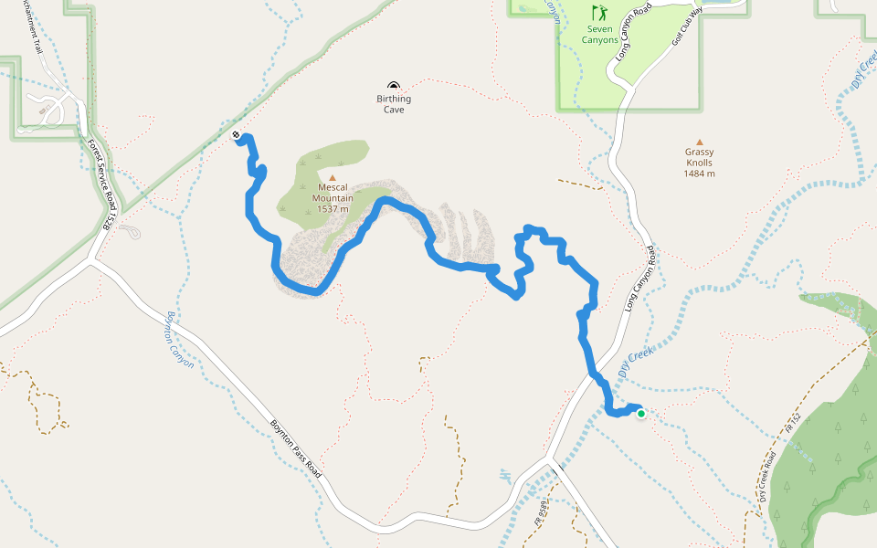 Mescal Trail in Arizona | Walking Map
