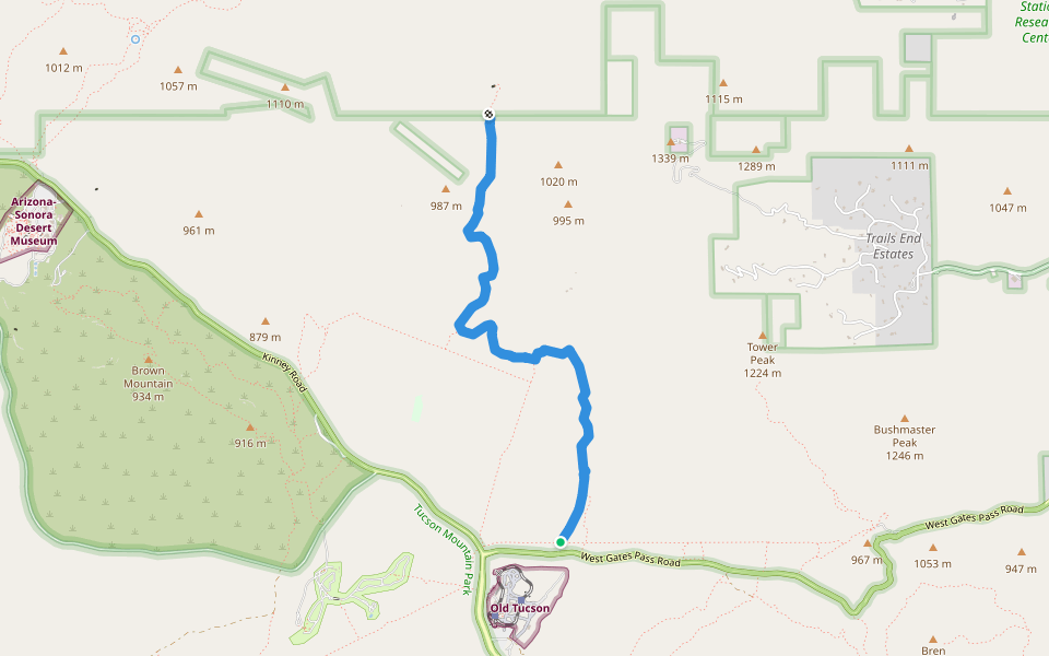 Orcutt Trail in Arizona | Walking Map