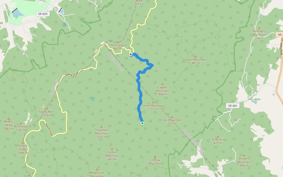 Hannah Run trail - Nethers, Virginia | Pacer