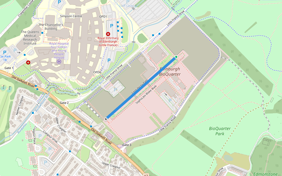 Edith Pechy Path in Scotland | Walking Map
