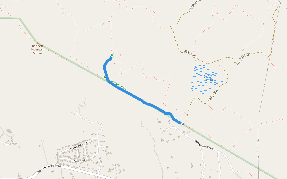 Ridgeline in California | Walking Map