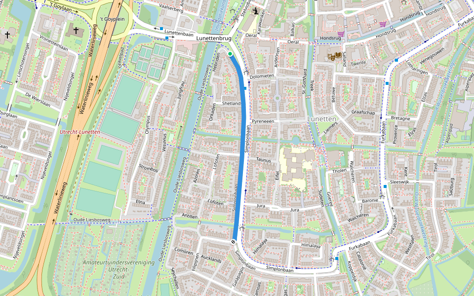 Simplonbaan Walking And Running Trail - Utrecht | Pacer